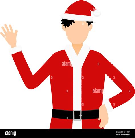 Male Dressed Santa Stock Vector Images Alamy