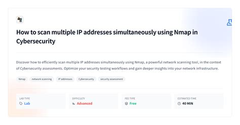 How To Scan Multiple Ip Addresses Simultaneously Using Nmap In