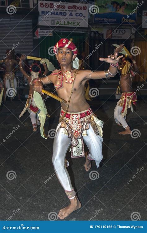 Pathuru Dancers Perform At The Esala Perahera Editorial Photo 170110165