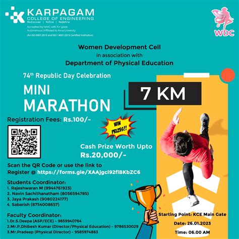 Mini Marathon 2023 Karpagam College Of Engineering Sports Event Coimbatore