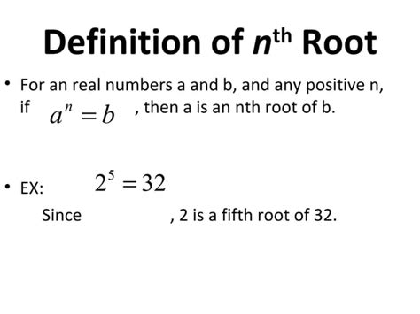 Roots Of Real Numbers And Radical Expressions PPT Roots Of Real Numbers And Radical Expressions PPT