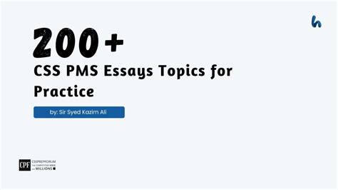 Css Pms Essays Topics