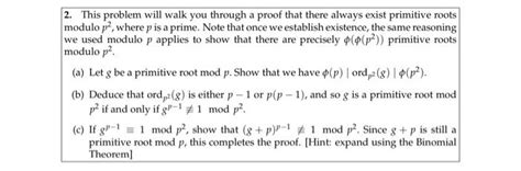 Solved 2 This Problem Will Walk You Through A Proof That