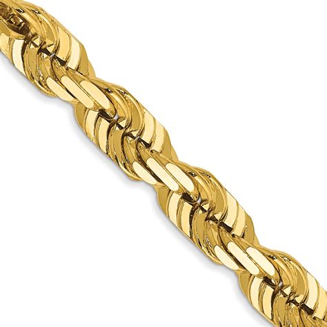 14k 55mm Dc Rope With Lobster Clasp Chain Unclaimed Diamonds
