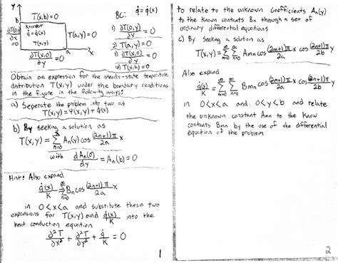 Obtain An Expression For A Steady State Temperature