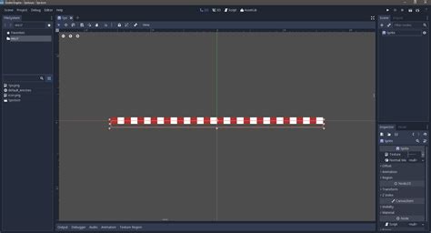 1px Tall Sprite Not Centered Properly · Issue 24615 · Godotengine