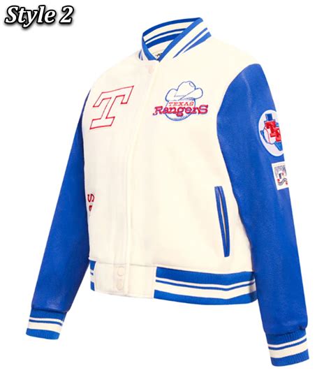 Texas Rangers Retro Classic Rib Varsity Jacket