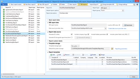 SSRS Report Examples Docentric AX