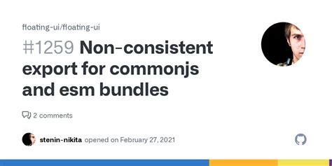 Non Consistent Export For Commonjs And Esm Bundles · Issue 1259
