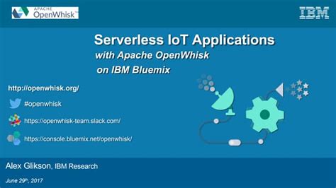 Serverless Iot And Openwhisk Pptx