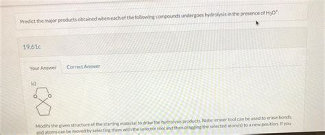 Solved Predict the major products obtained when each of the | Chegg.com