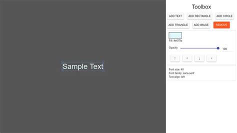 Fabricjs Editor