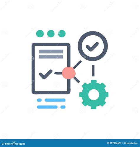 Integration Testing Icon For Software Quality Stock Illustration Illustration Of Search