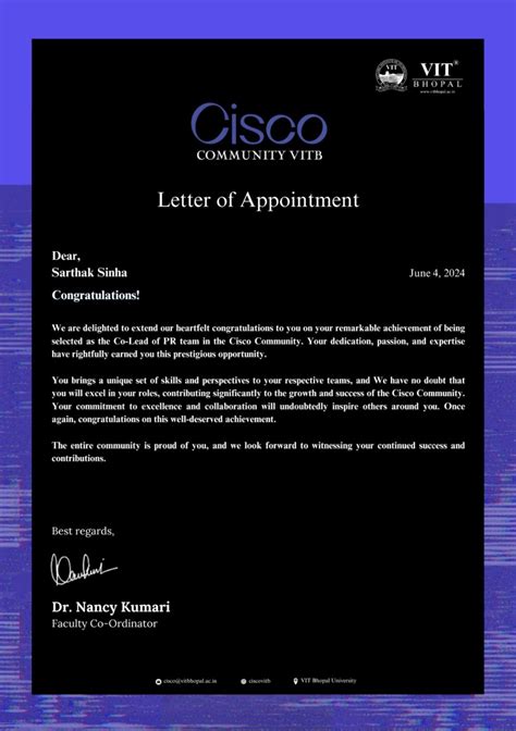Sarthak Sinha On Linkedin Cisco Vitbhopal Newbeginnings Grateful