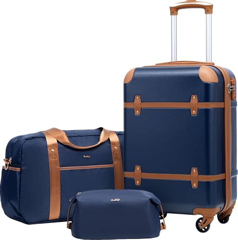 Coolife Luggage Set 3 Piece Suitcase Set Carry On Luggage