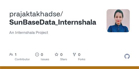 GitHub Prajaktakhadse SunBaseData Internshala An Internshala Project