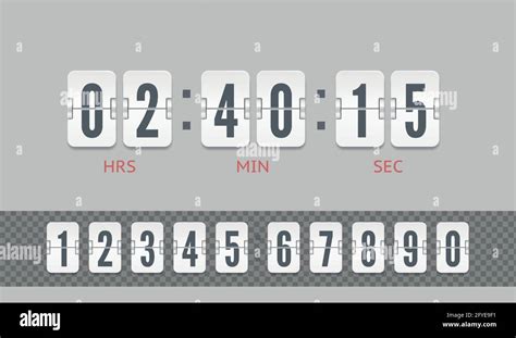 Analog Airport Board Countdown Timer With Hour And Minute Flip Number