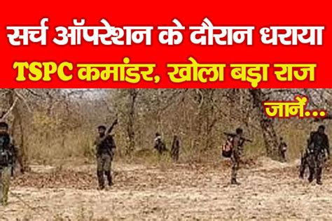 सर्च ऑपरेशन के दौरान धराया Tspc कमांडर खोला बड़ा राज जानें Kohramlive