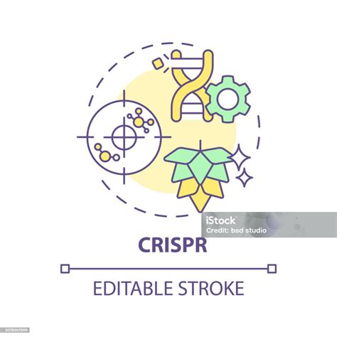 Crispr Multi Color Concept Icon Stock Illustration Download Image Now