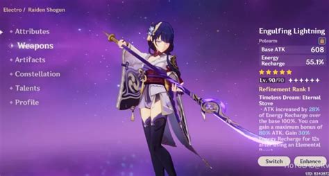 Las 7 mejores armas para Raiden Shogun en Genshin Impact guía F2P Friendly