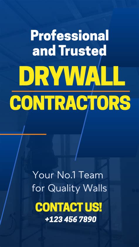 Drywall Contractors Instagram Story Brandcrowd Instagram Story Maker