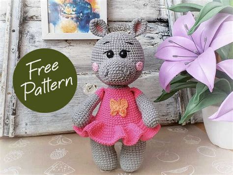 Crochet Cute Hippo Amigurumi Free Pattern Free Crochet Patterns