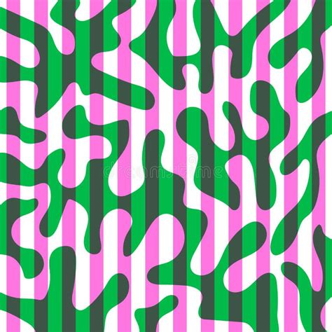 Colorful Geometric Shape Background In Trendy Riso Graph Print Texture