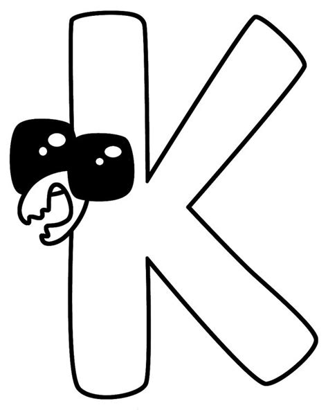 Alphabet Lore Letter K Coloring Page Coloring Pages Letter K