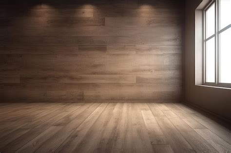 Premium AI Image Empty Room With A Light On The Wall
