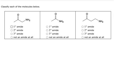 solved 8 ﻿classify each of the molecules below