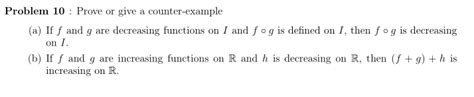 solved prove or give a counter example a if f and g are