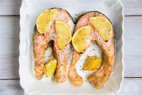 Стейк семги в духовке – простой и вкусный рецепт с фото (пошагово)