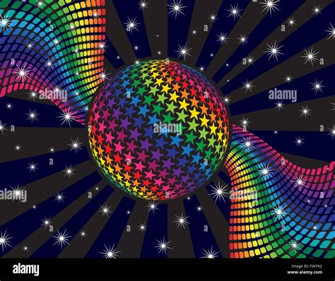 Rainbow Disco Background Stock Vector Image And Art Alamy