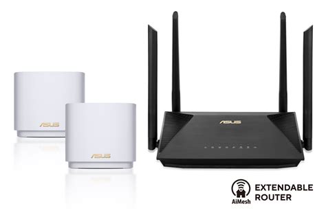 Asus Rt Ax53u Aimesh Extendable Wifi 6 Router Zenwifi Xd4 2pk Pb
