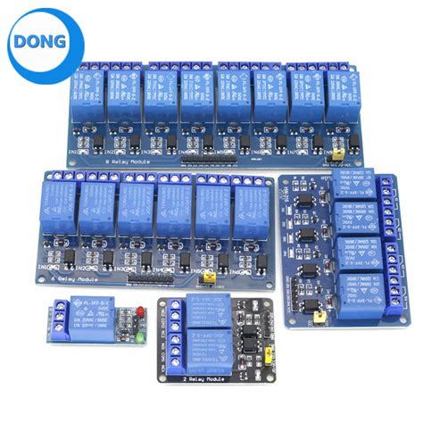 5v 12v 24v 1 2 4 6 8ช่องรีเลย์โมดูลoptocoupler Relay Output 1 2 4 6 8โมดูลรีเลย์สำหรับarduino