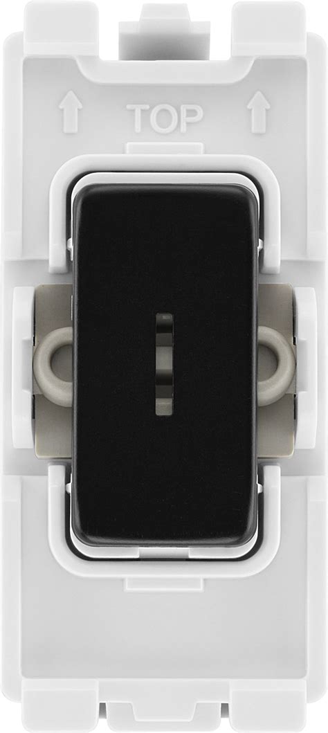 Bg Nexus Grid Matt Black Rfb30ky 2 Way Double Pole Key Switch Module Pec Lights Grid