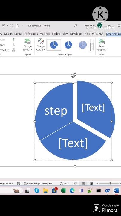 how to insert smartart in ms word part 10 msword wordtips shorts