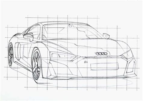 How To Draw An Audi R8 Simple And Realistic Step By Step Guide