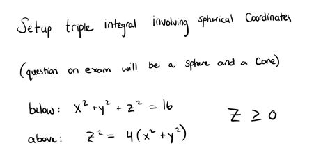 Solved Setup Tople Integral Involving Spherical Cordinates