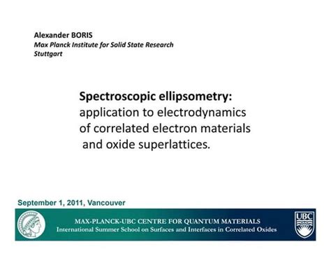 Ellipsometry Non Destructive Measuring Method Ppt