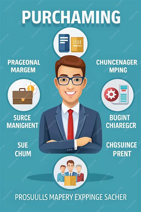 Purchasing Manager Vector Illustration Procurement Professional
