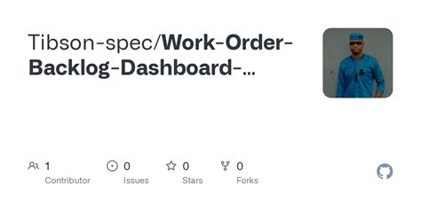 Github Tibson Spec Work Order Backlog Dashboard Project