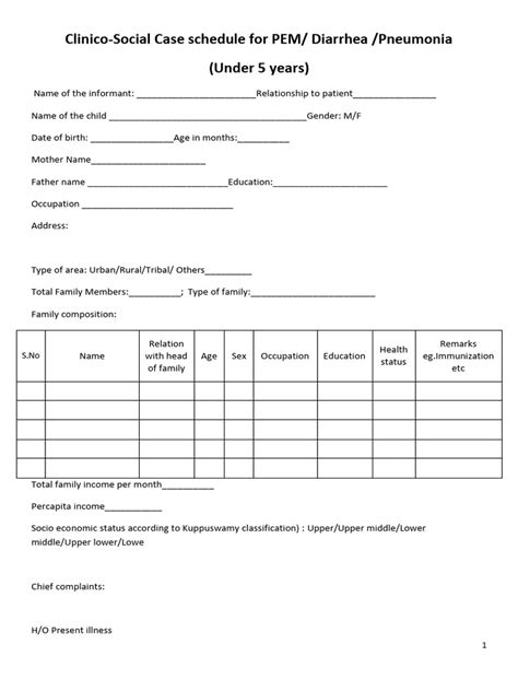 Under 5 Csc Form Pdf Epidemiology Clinical Medicine