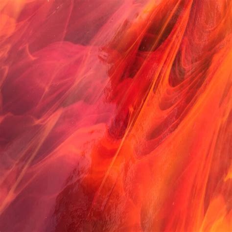 Red Wispy Stained Glass Etsy