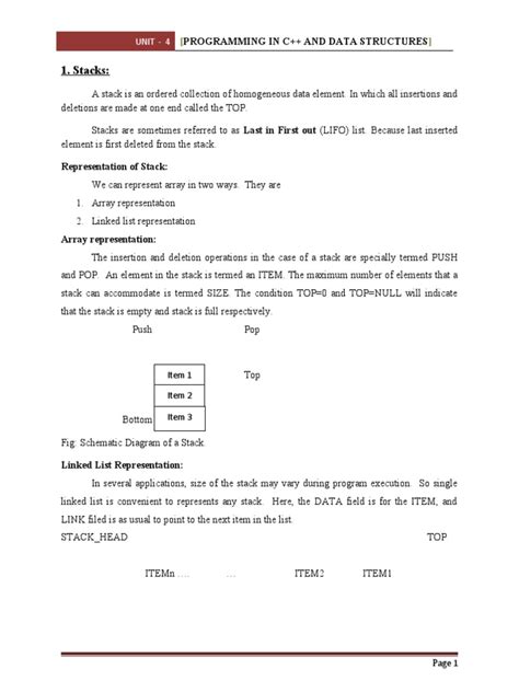 Stacks Programming In C And Data Structures Download Free Pdf Queue Abstract Data Type