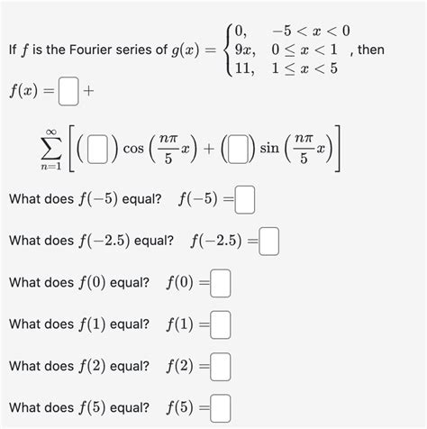 Solved If F Is ﻿the Fourier Series