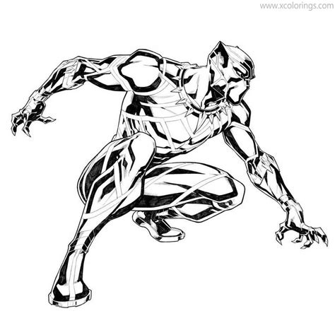 Superhero Black Panther Mask Coloring Pages