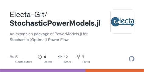 Github Electa Git Stochasticpowermodels Jl An Extension Package Of Powermodels Jl For