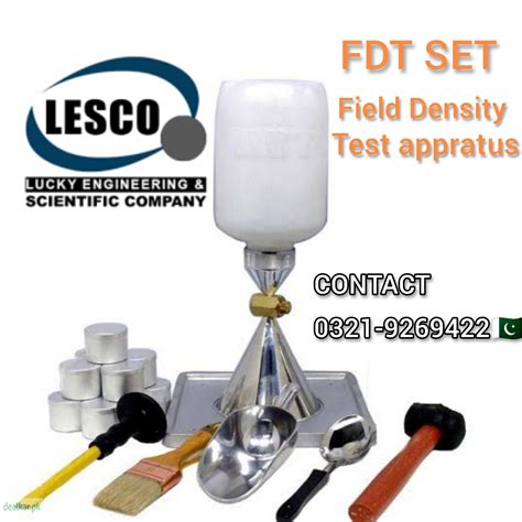 Fdt Set Field Density Test Apparatus Construction And Heavy Machinery