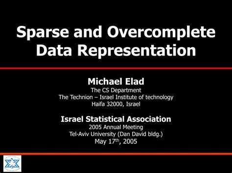 Ppt Sparse And Overcomplete Data Representation Powerpoint